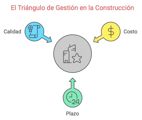 Triángulo de Gestión en la Construcción: Costo, Plazo y Calidad